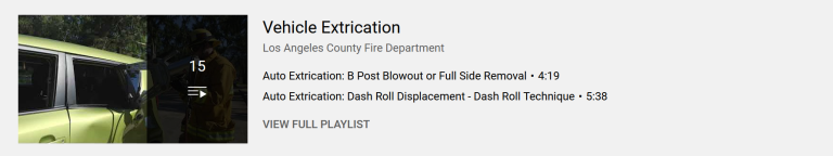 Vehicle Extrication – L.A. County Firefighters' Association