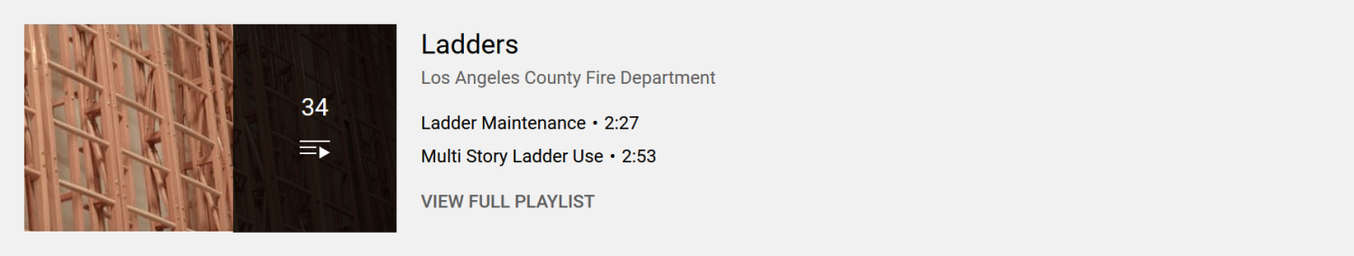 Ladders – L.A. County Firefighters' Association